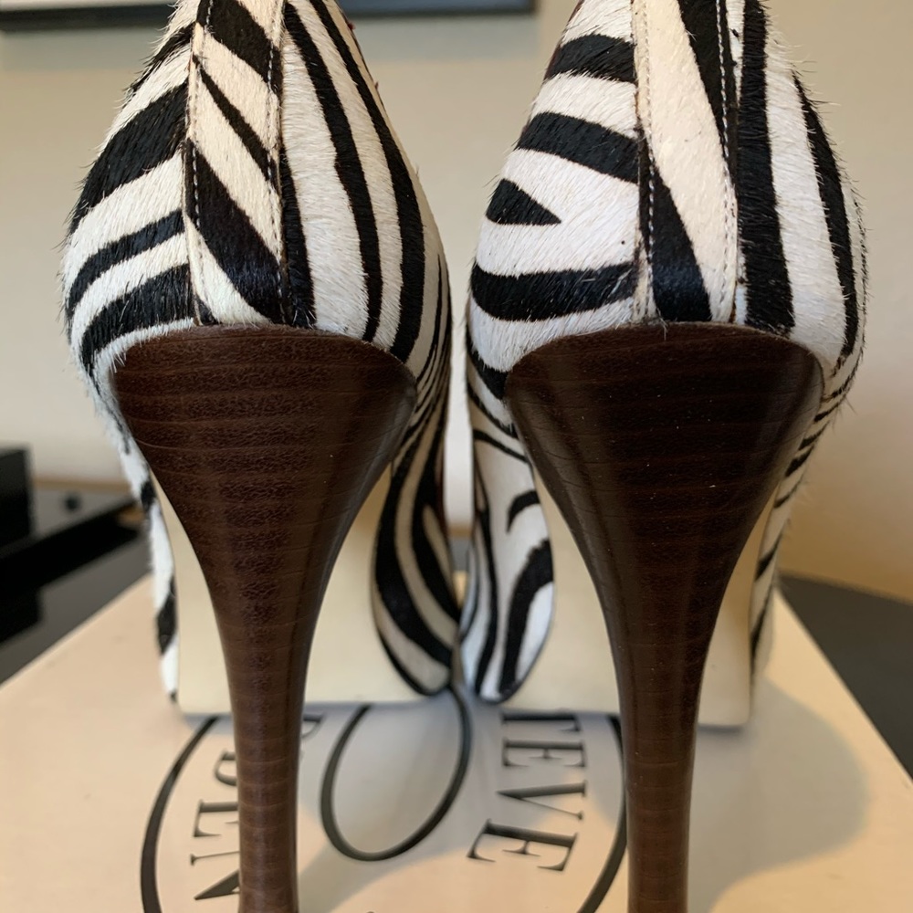 Steve Madden Zebra Print Pumps Heels - Gem